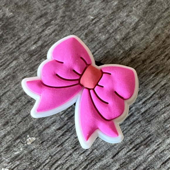 CROCS | Accessories | Barbie Pink Bow Shoe Charm Crocs Jibbitz 52 ...